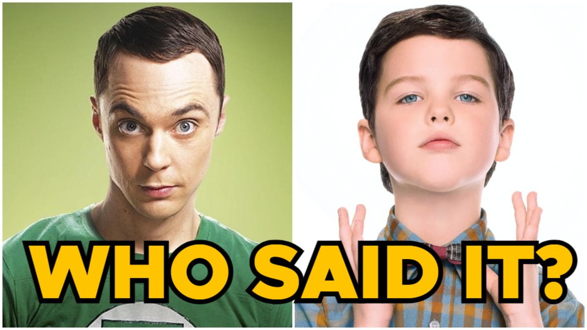 The Big Bang Theory Quiz: Who Said It - Young Sheldon Or Old Sheldon ...